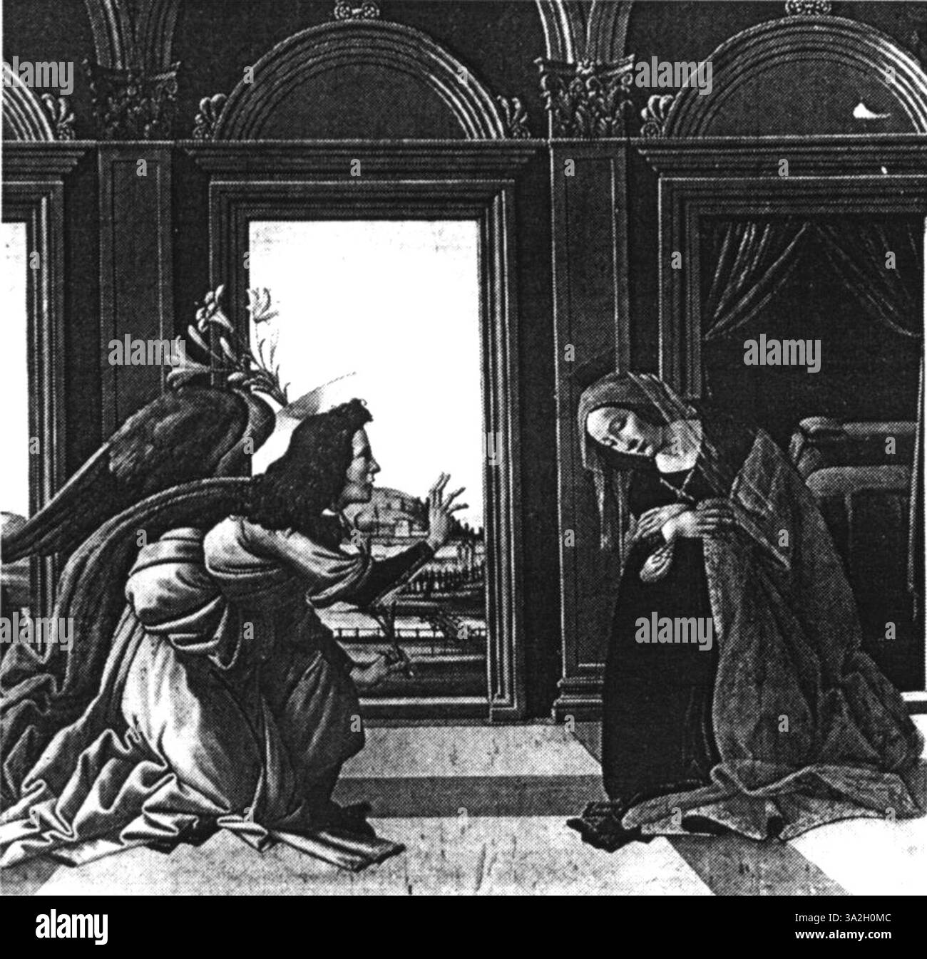 Annunciation botticelli Black and White Stock Photos & Images - Alamy
