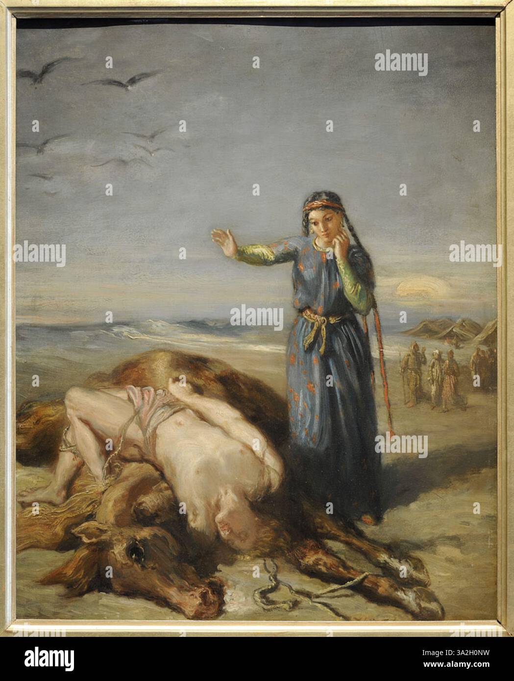 This painting by Chassériau illustrates the dramatic moment when a ...