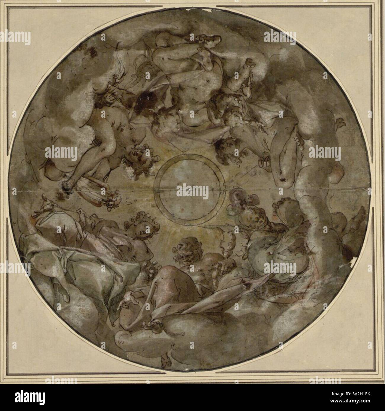 'Götterkreis' by Bartholomeus Spranger presents a divine gathering of ...