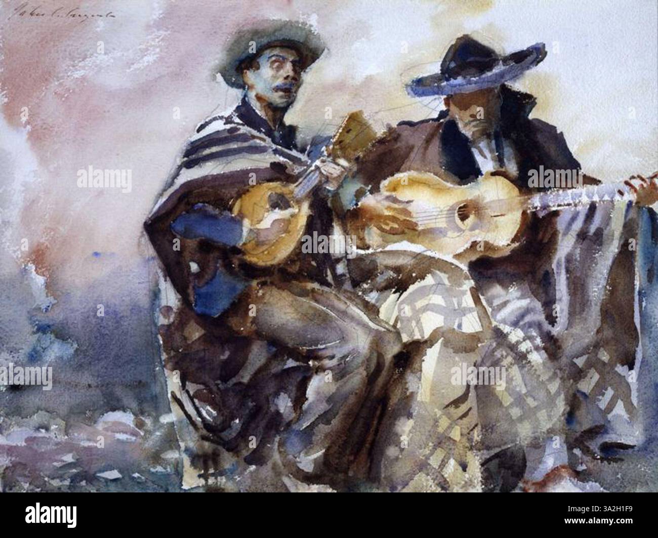 The Blind Musicians, painted by John Singer Sargent in 1912, depicts ...