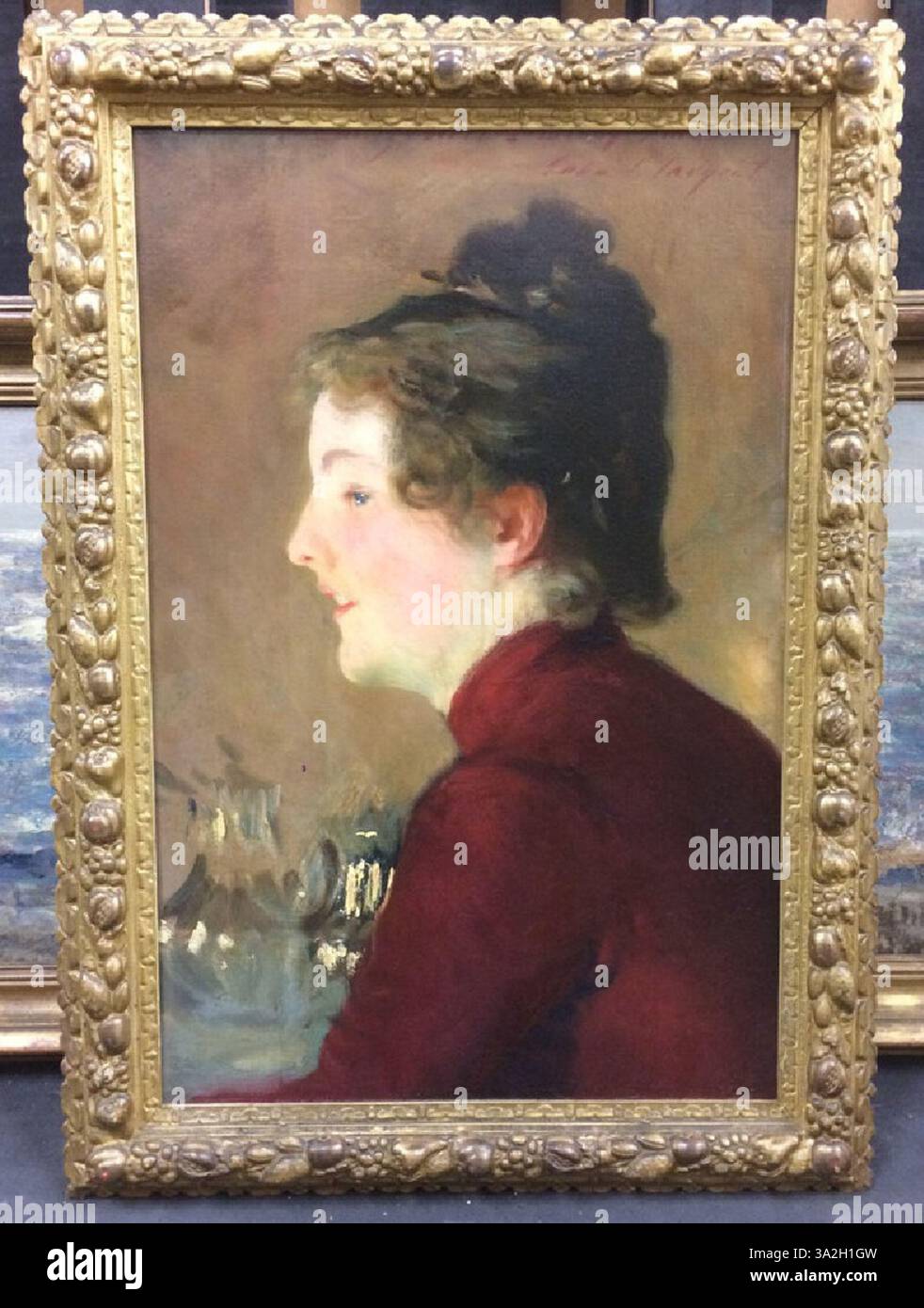 'Portrait Profile of Violet Sargent' by John Singer Sargent, painted in ...