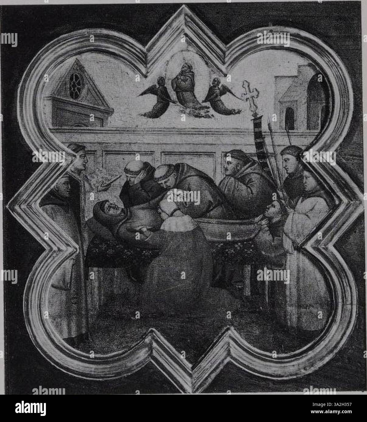 This scene by Taddeo Gaddi depicts a moment of religious significance ...