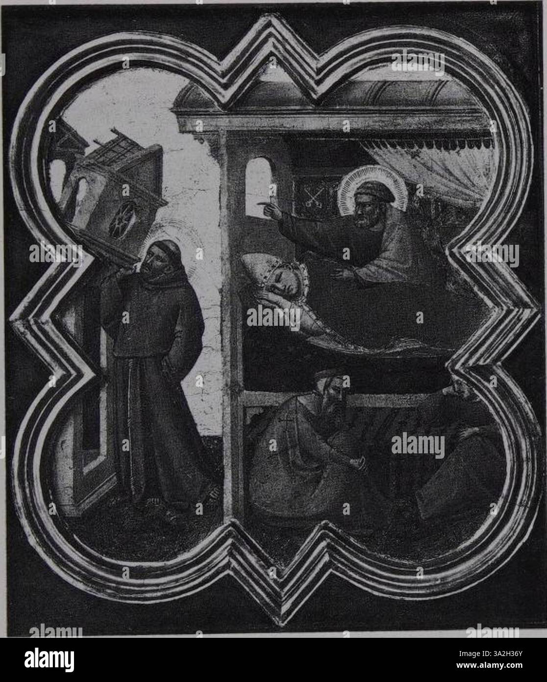 In this scene, Gaddi masterfully uses the Gothic style to depict a ...