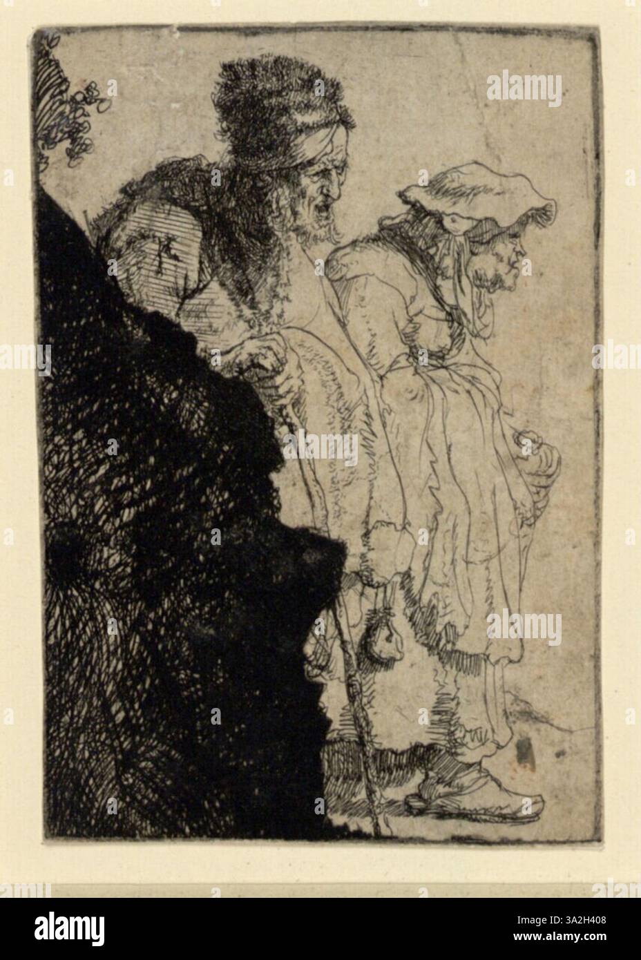 This artwork by Rembrandt showcases his skillful use of light and ...