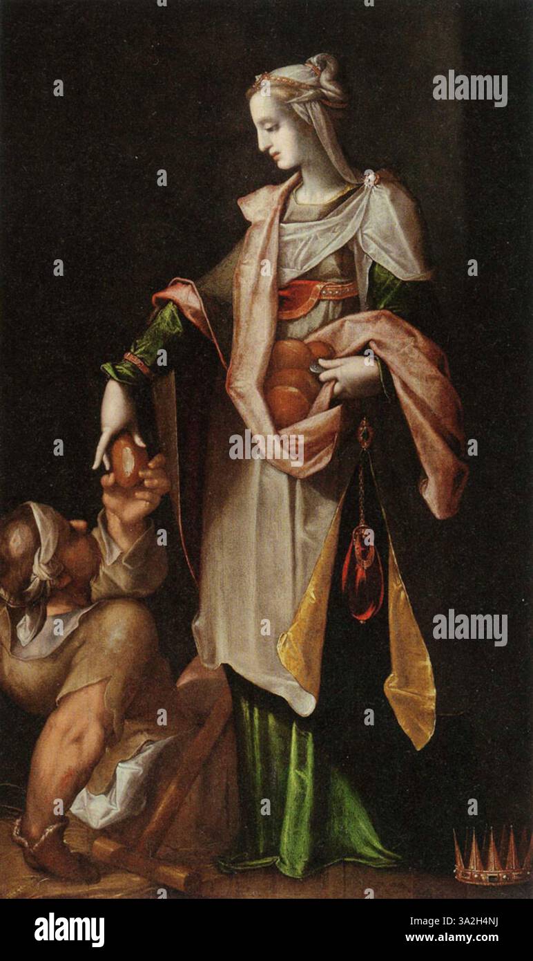 Bartholomeus Spranger’s depiction of Saint Elizabeth focuses on her ...
