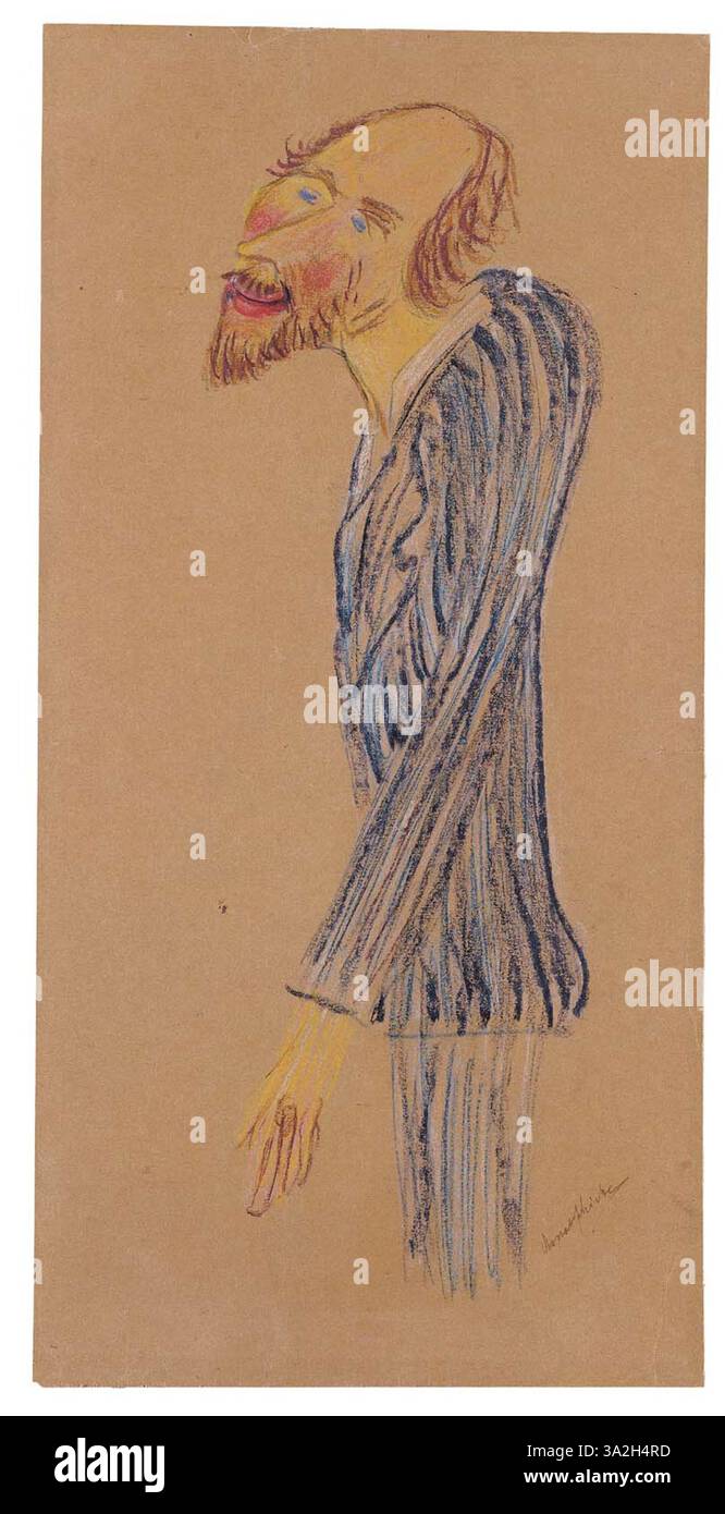 This image portrays Arnold Schoenberg, an influential composer who ...