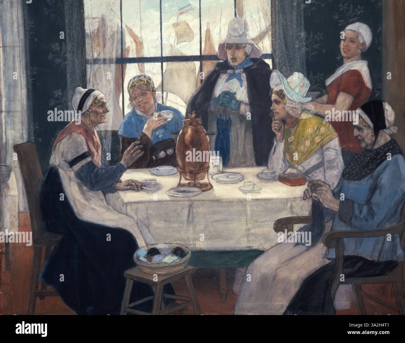 'Le Scandale' portrays a controversial scene, emphasizing the societal ...