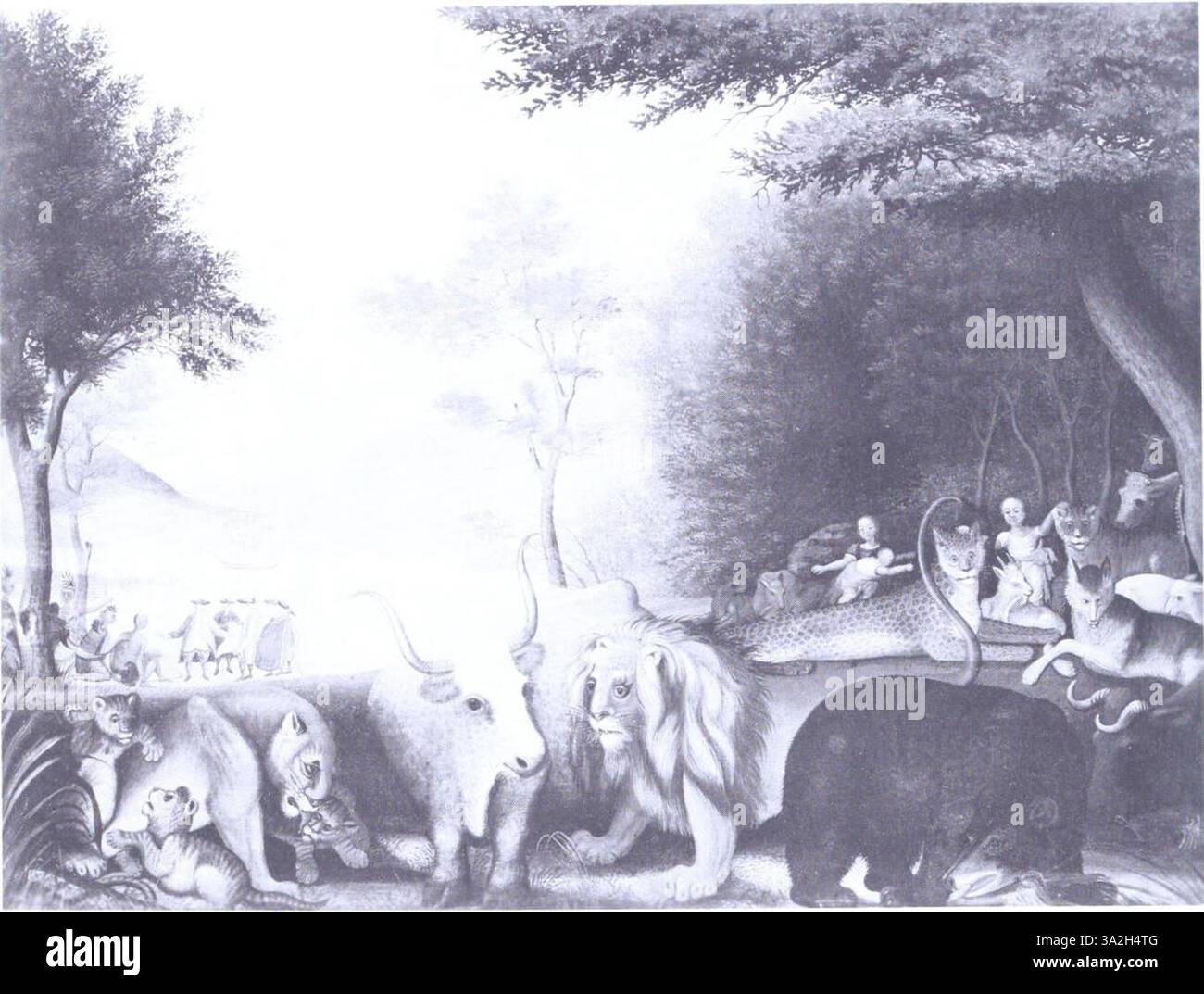 Edward Hicks’ 055 painting from the Miller and Mather series depicts a ...