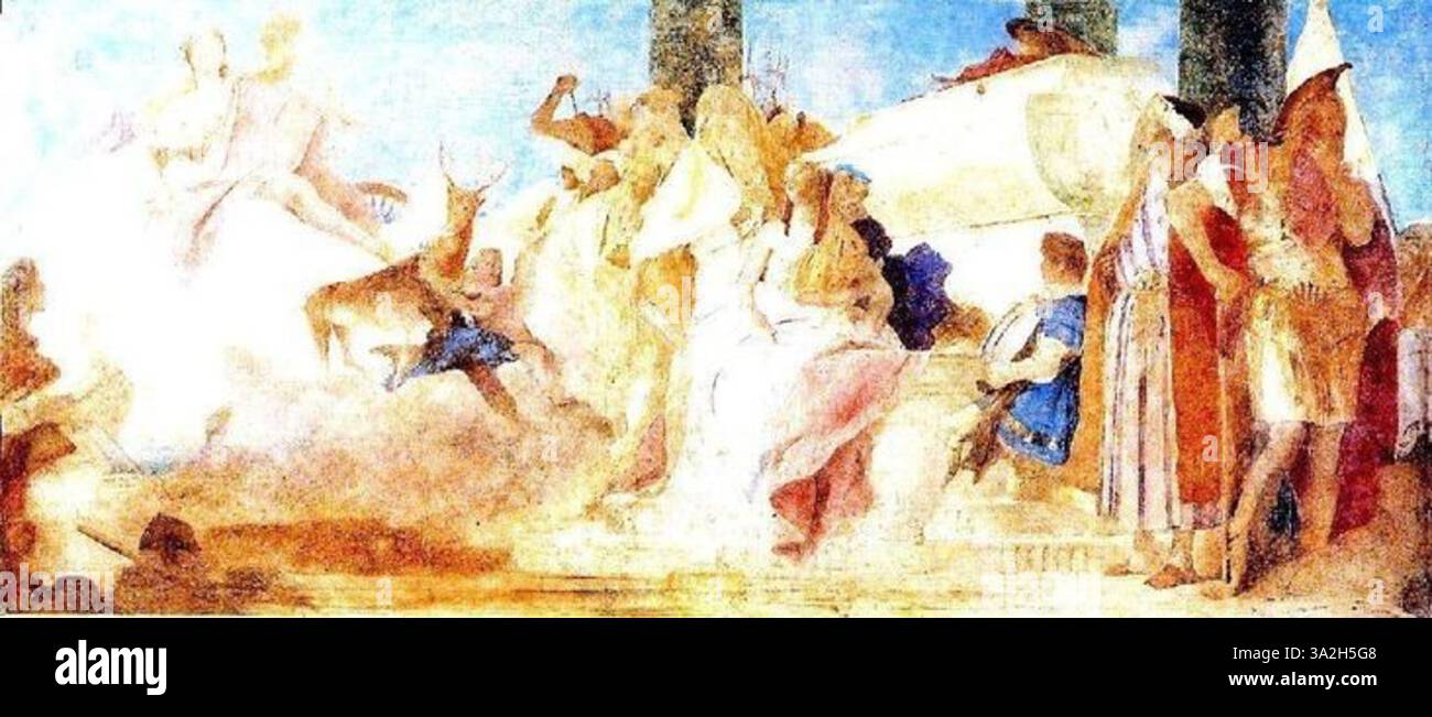 'Sacrifice d'Iphigénie' by Giovanni Battista Tiepolo depicts the tragic ...