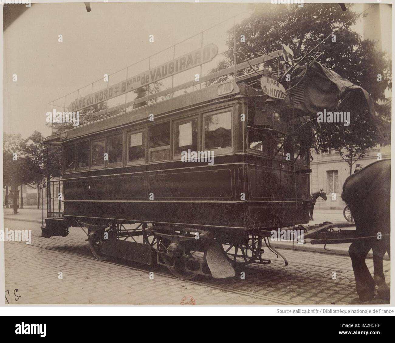 Eugène Atget’s 1910 photograph of a tramway shows the early 20th ...