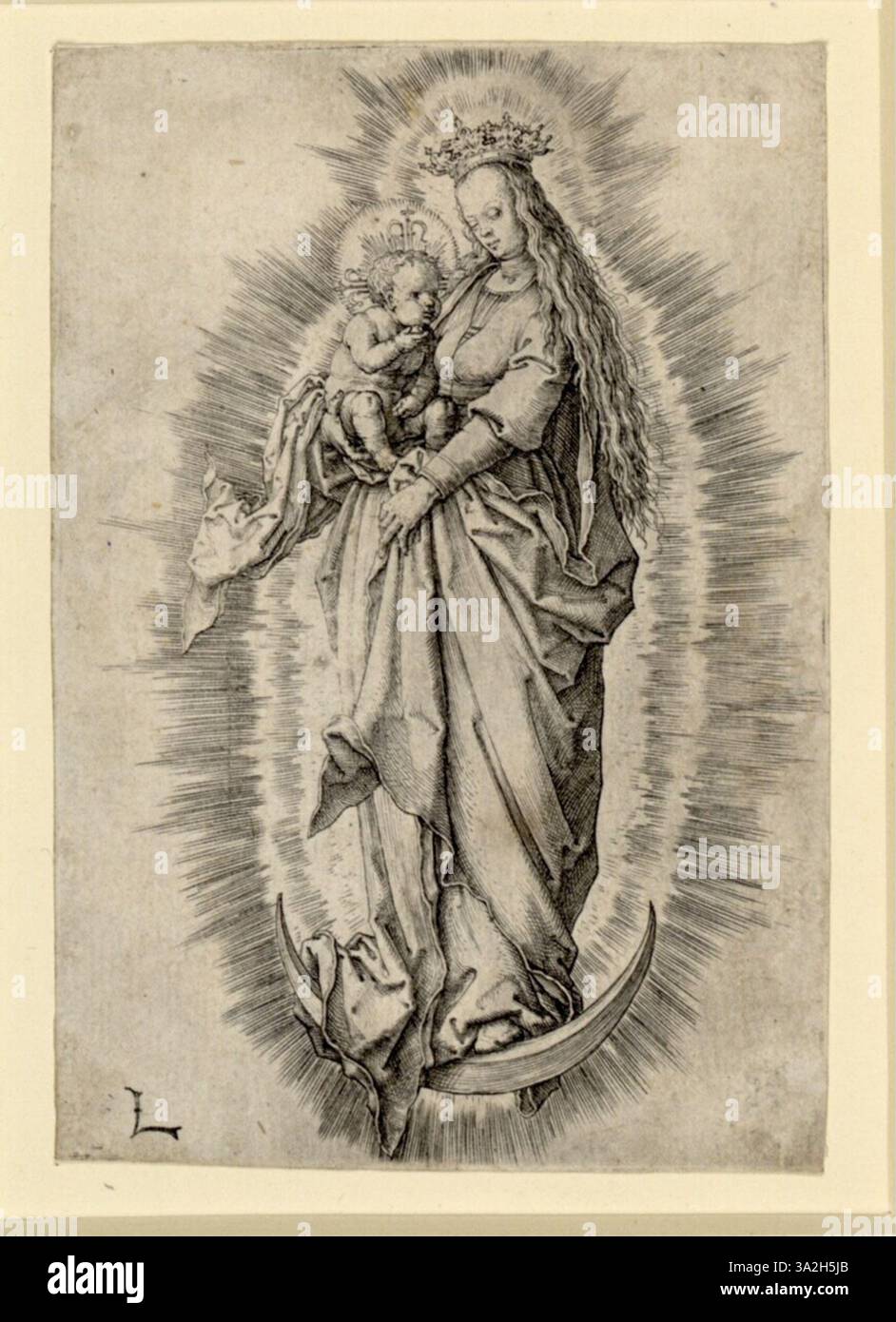 This 1977 engraving by Lucas van Leyden captures a finely executed ...