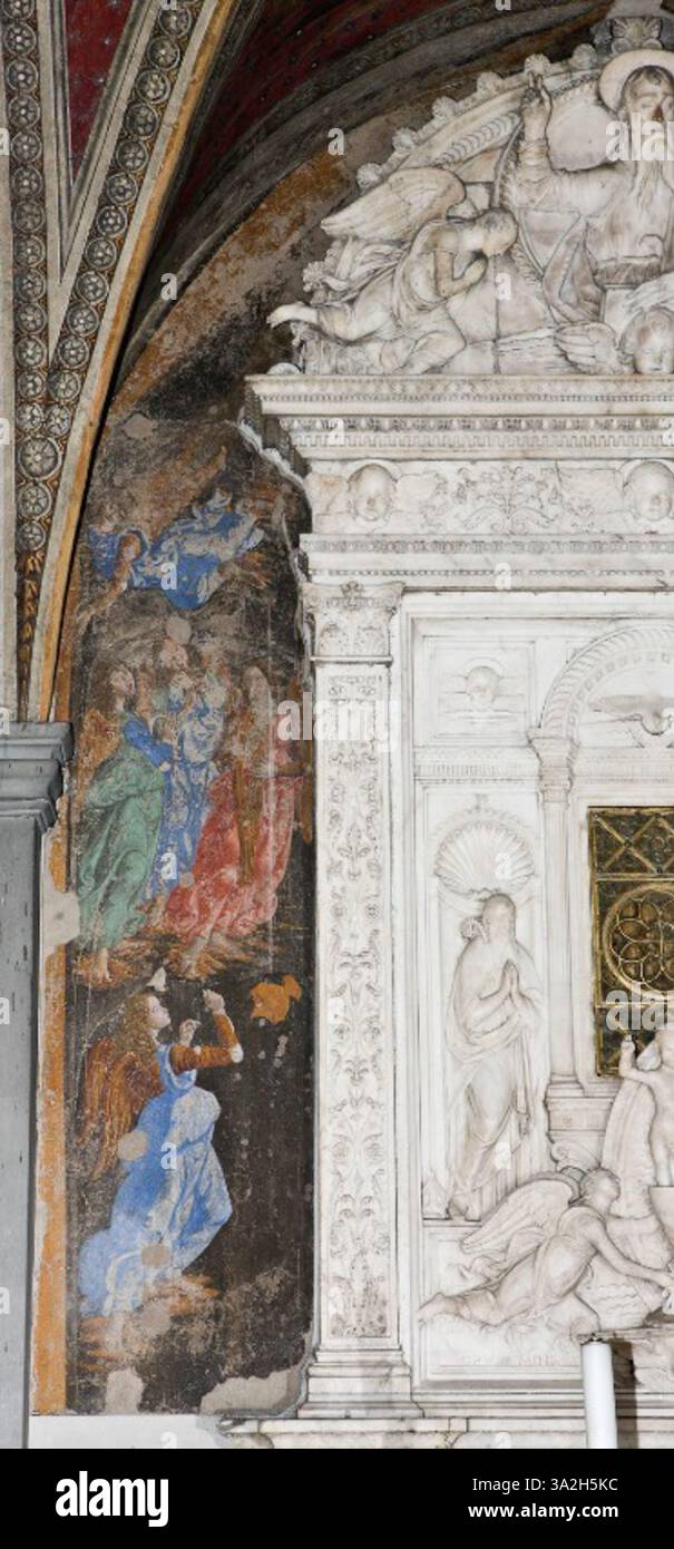 This fresco by Cosimo Rosselli, featuring angels, was detached for ...