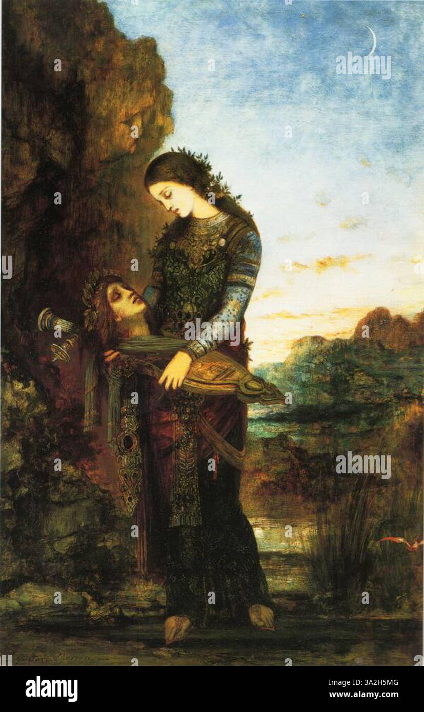 This painting by Gustave Moreau from circa 1875, titled 'Orphée ...