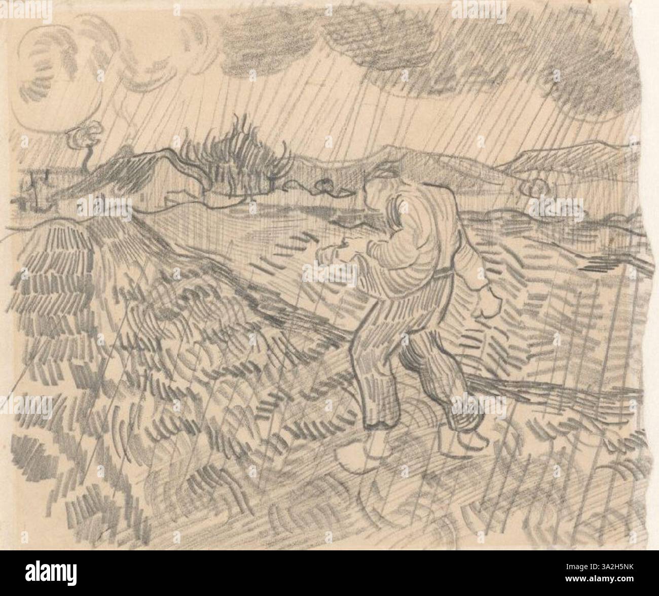 Vincent van Gogh’s 1962 painting, highlighting his characteristic ...