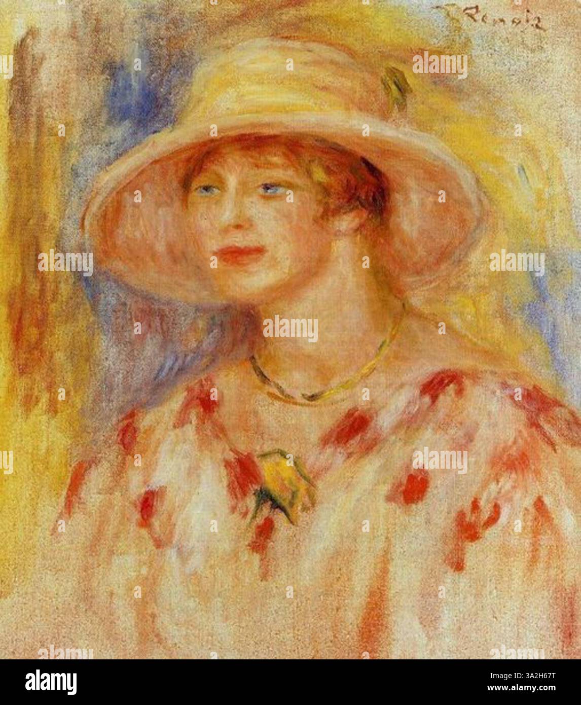 This portrait by Renoir depicts Lydia Sieligmann, showcasing her calm ...