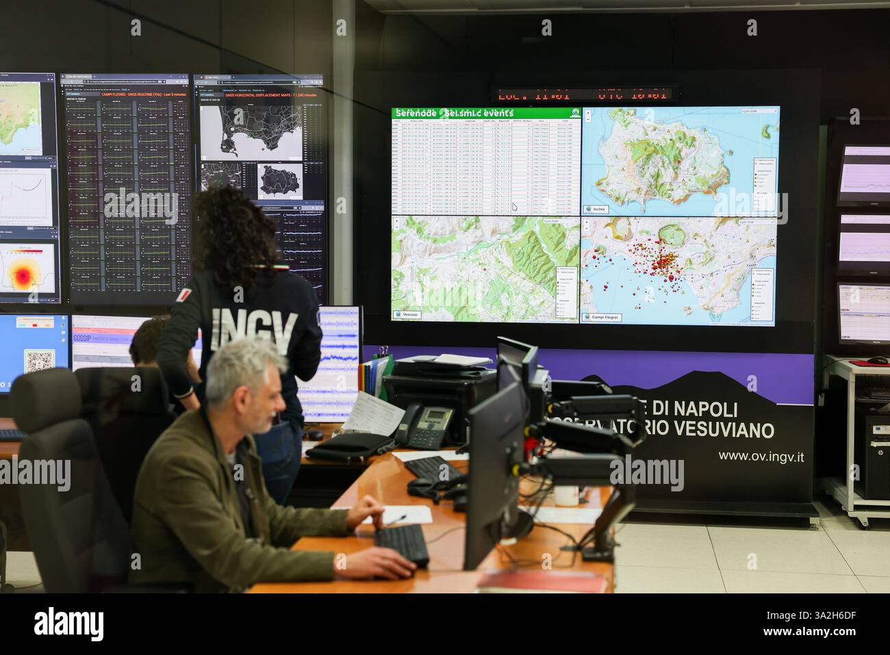 Napoli, Italia. 13th Mar, 2025. Naples, 13-03-2025 earthquake at Campi ...