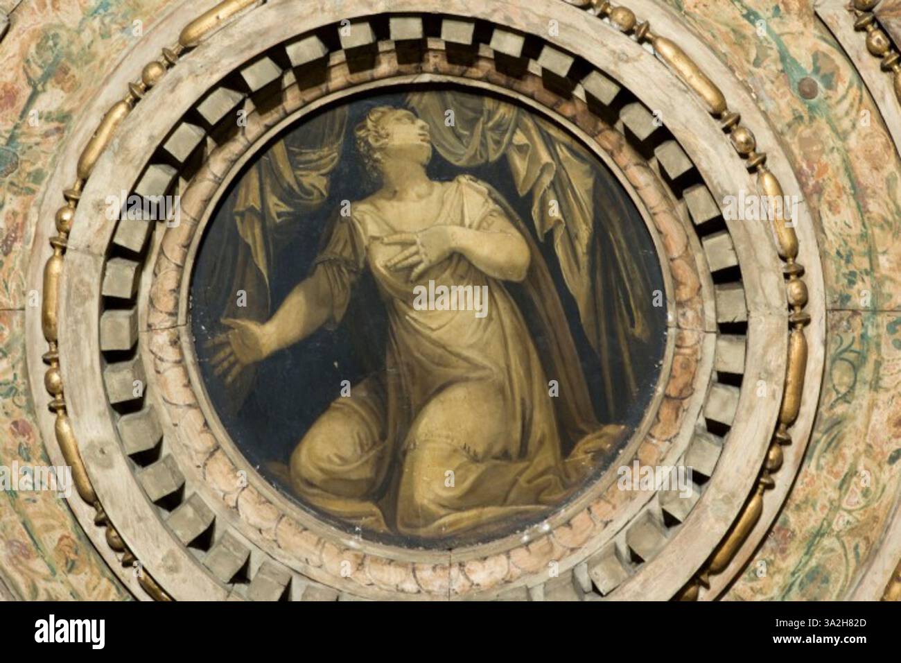 The figure of Hope is depicted in this work, one of the cardinal ...