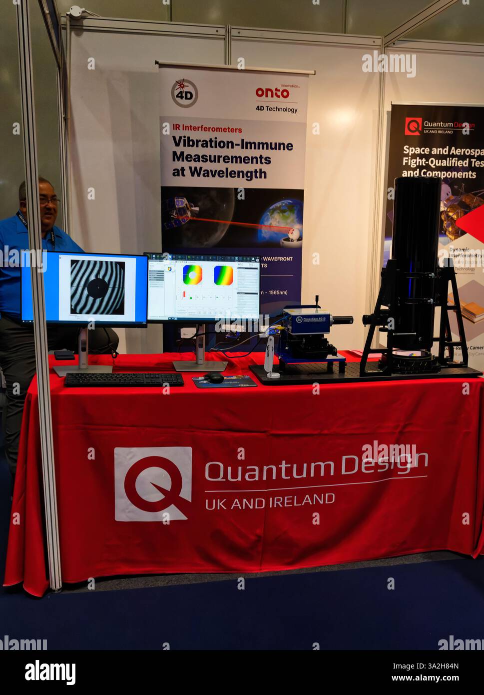 Company stand at the Space.comm 2025 Expo at London Excel Centre ...