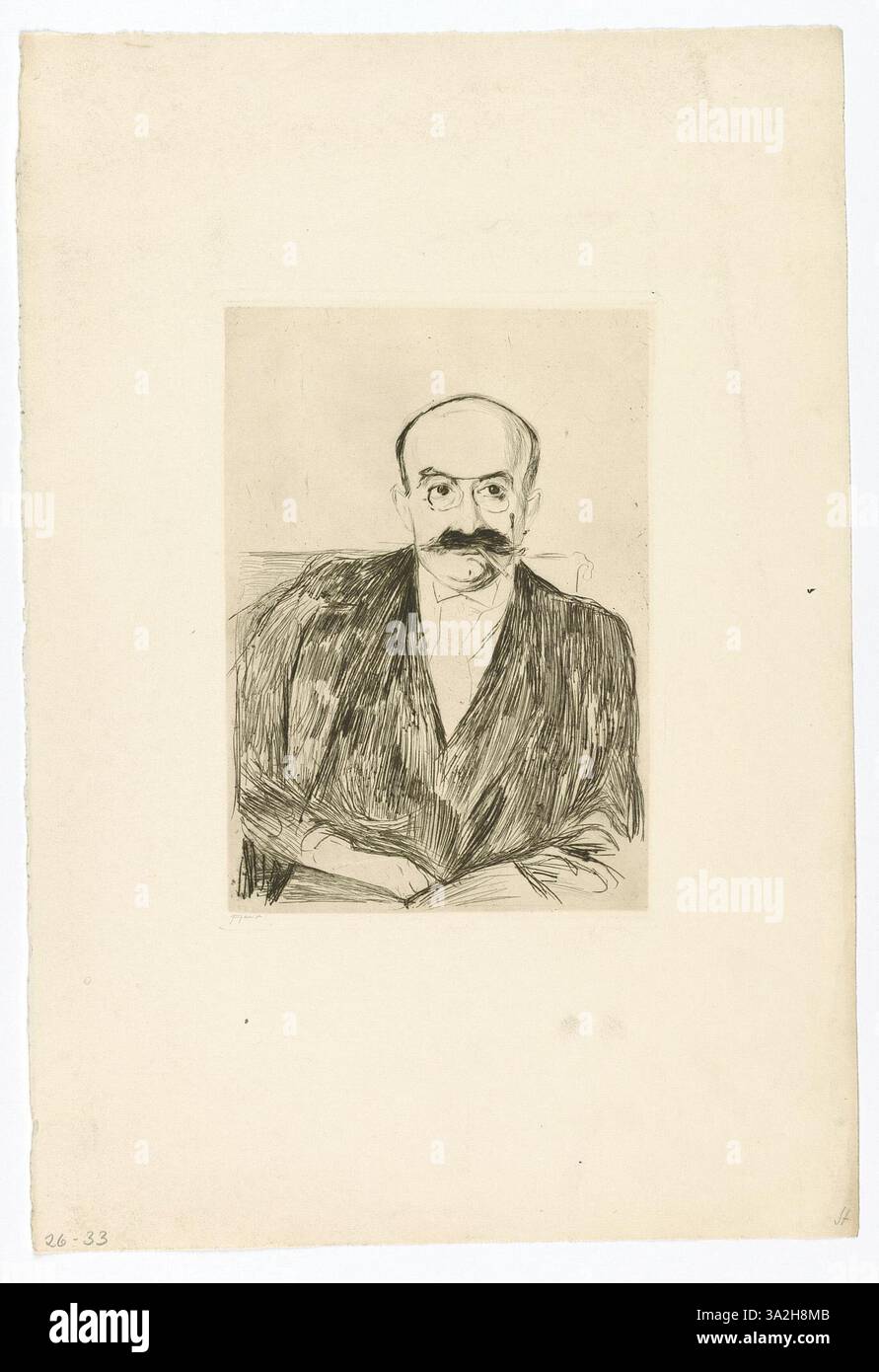In this 1938 portrait, Edvard Munch captures Dr. Max Asch with an ...