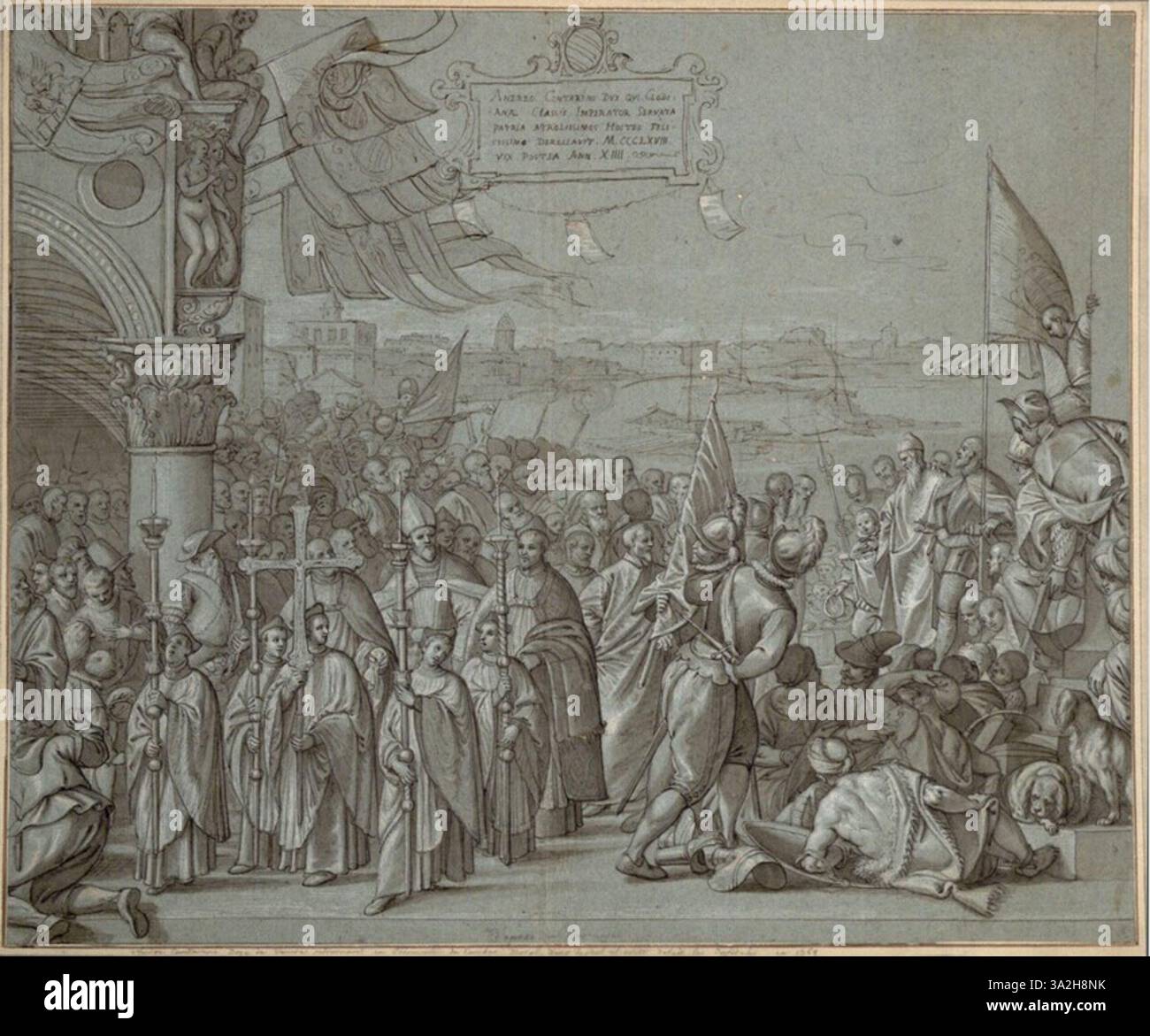 This copy after Veronese depicts Andrea Contarini's triumphant return ...