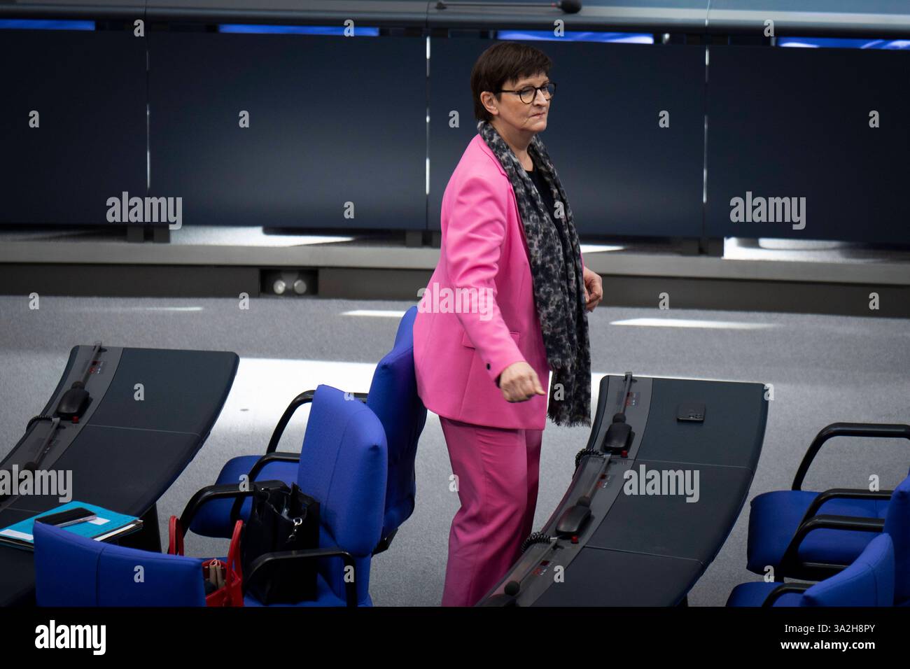 Saskia Esken, SPD, Vorsitzende Sitzung Bundestag, Plenum, Saskia Esken ...