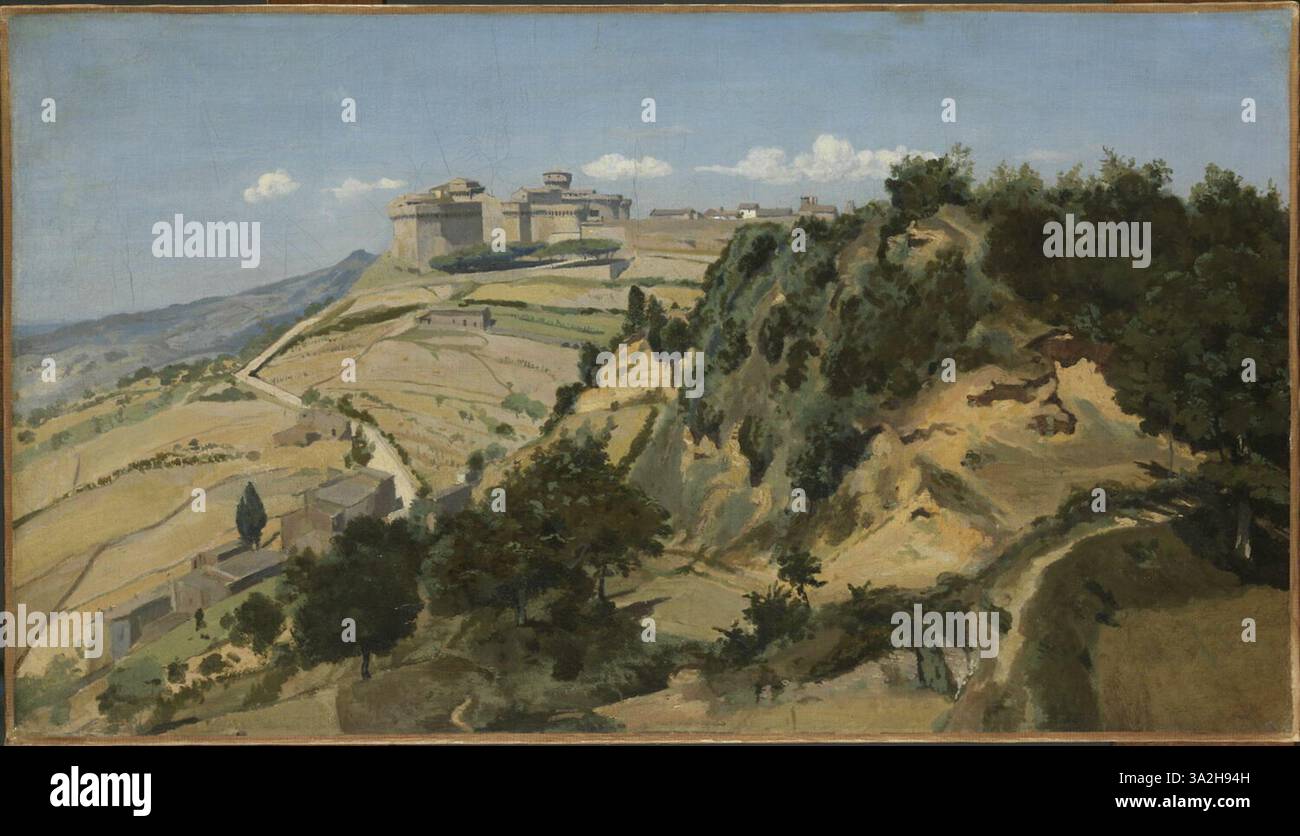 'La citadelle' depicts the fortress of Volterra, showcasing its robust ...