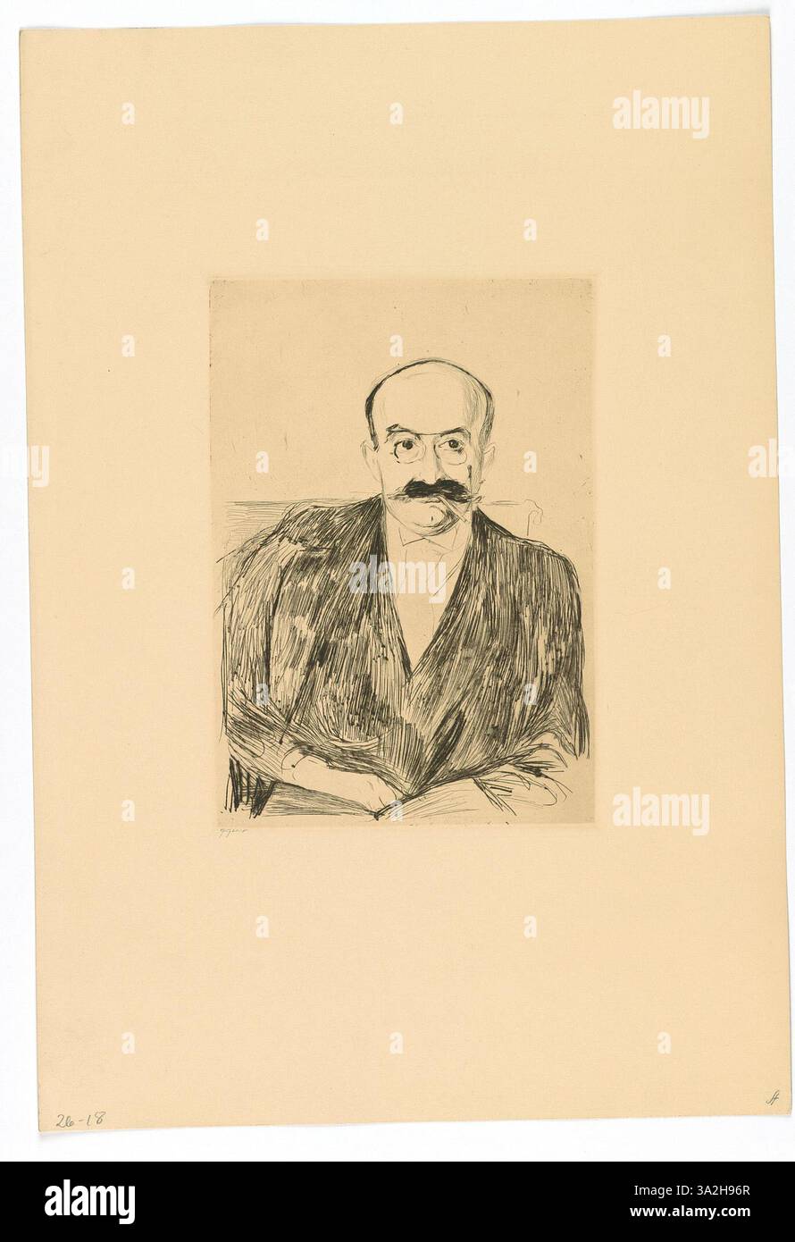 Painted in 1923, this portrait by Edvard Munch of Dr. Max Asch captures ...