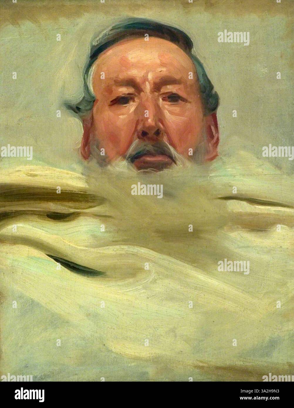 This study for the head of Moses by John Singer Sargent reflects his ...