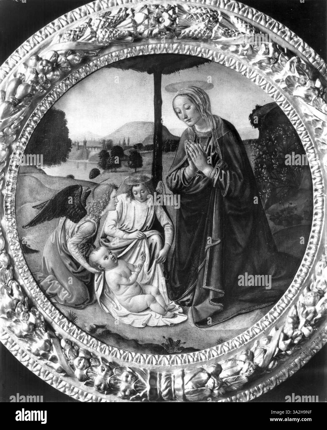 Mary with chil Black and White Stock Photos & Images - Alamy