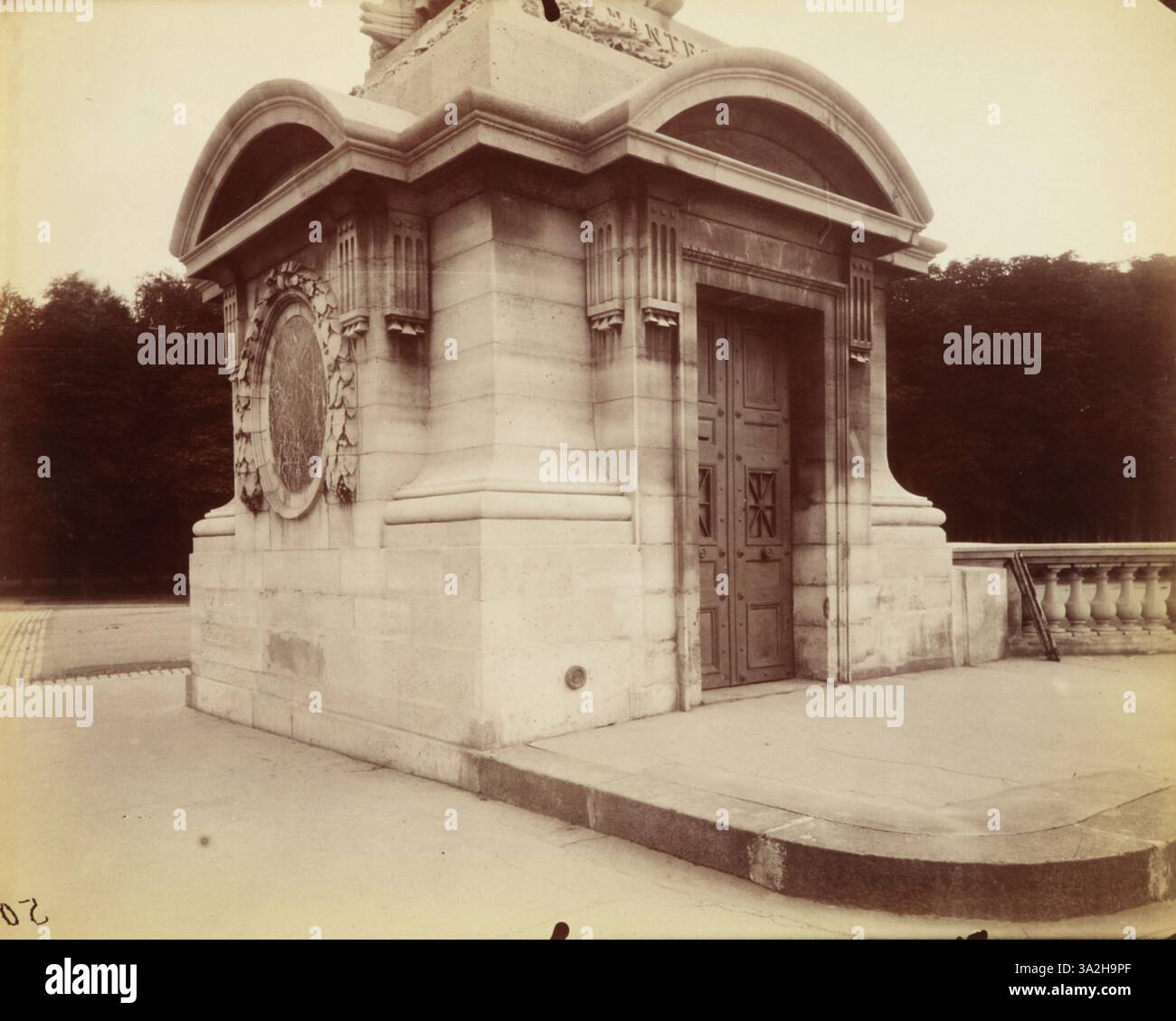 This photograph depicts the pedestal at Place de la Concorde in Paris ...