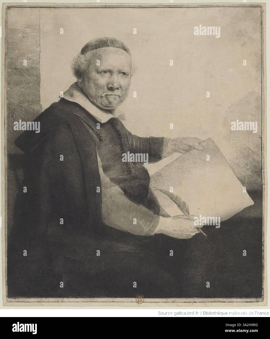 In this artwork, Rembrandt uses his signature technique of chiaroscuro ...