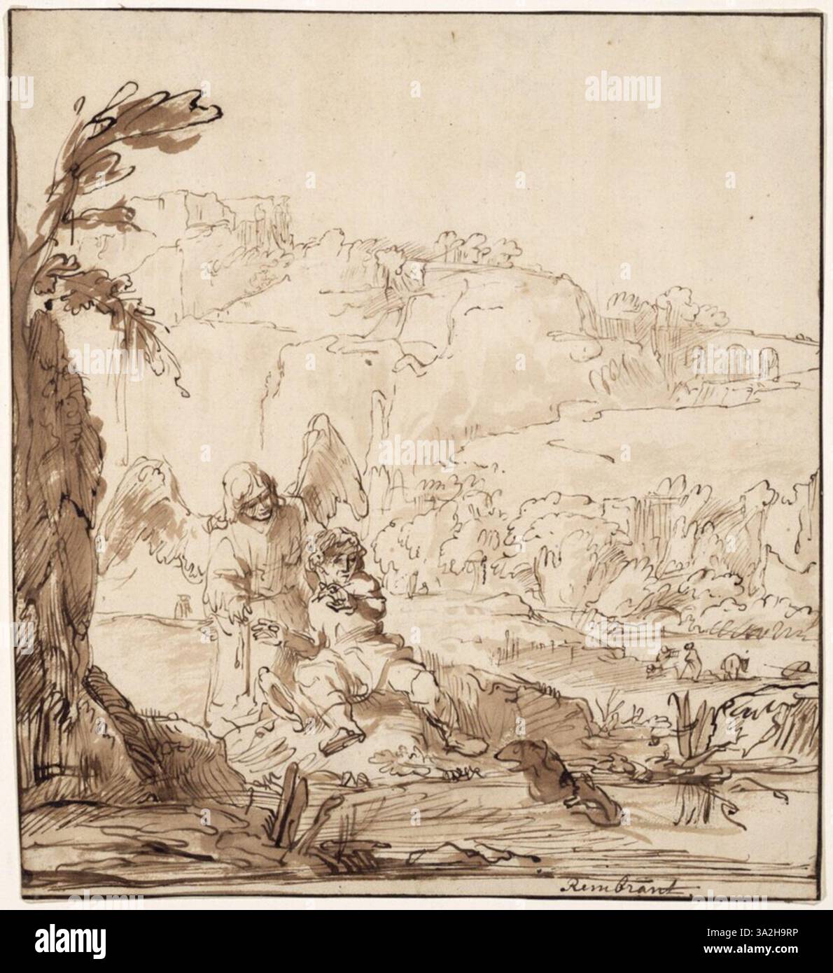 This anonymous work demonstrates elements of Rembrandt’s characteristic ...