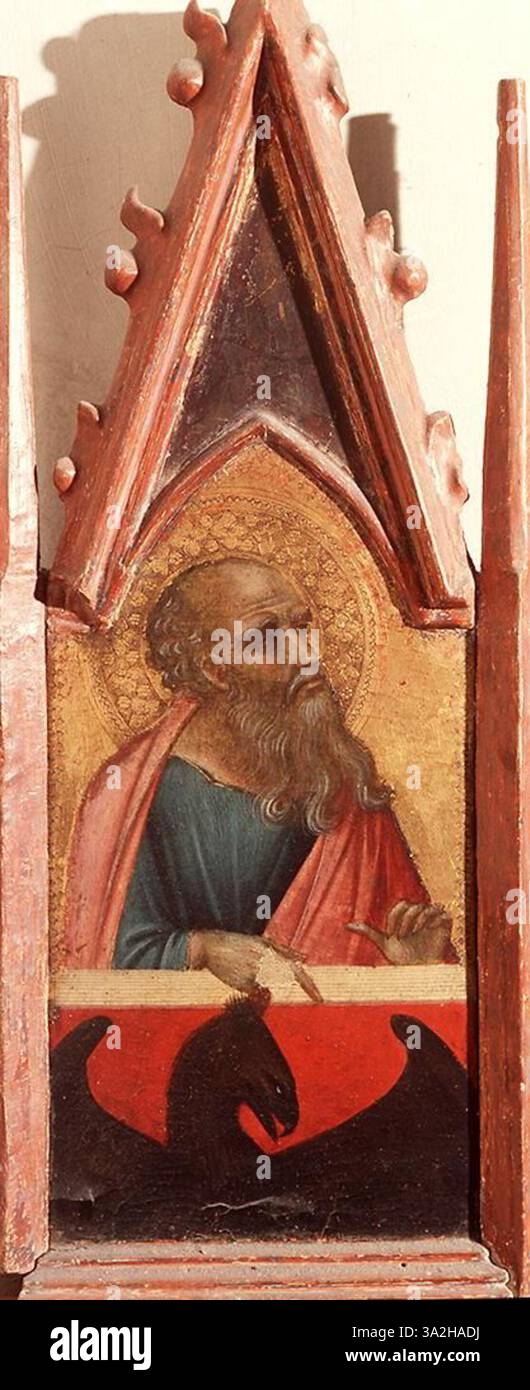 This depiction of Saint John the Evangelist by Pietro Lorenzetti shows ...