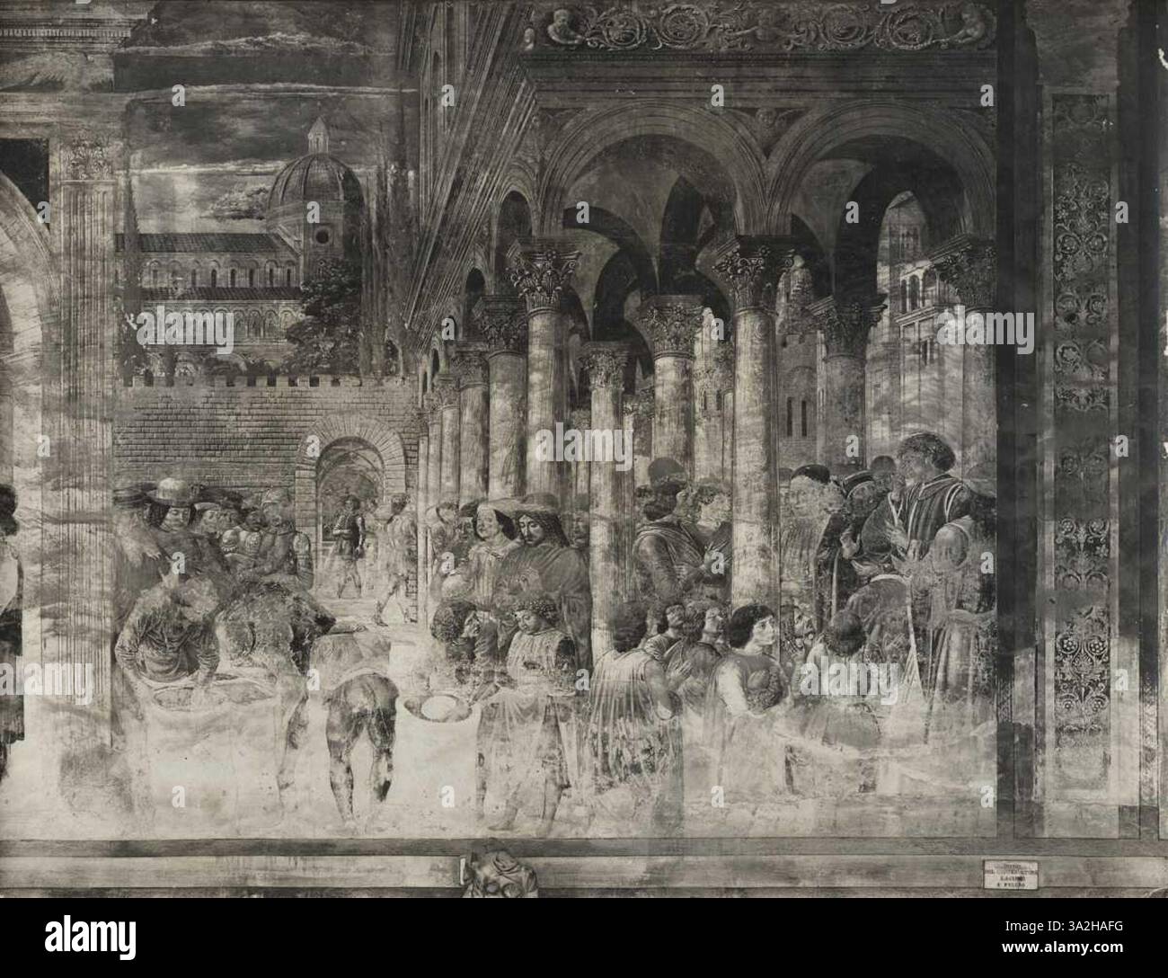 ‘Giuseppe e i suoi fratelli in Egitto’ by Benozzo di Lese depicts the ...