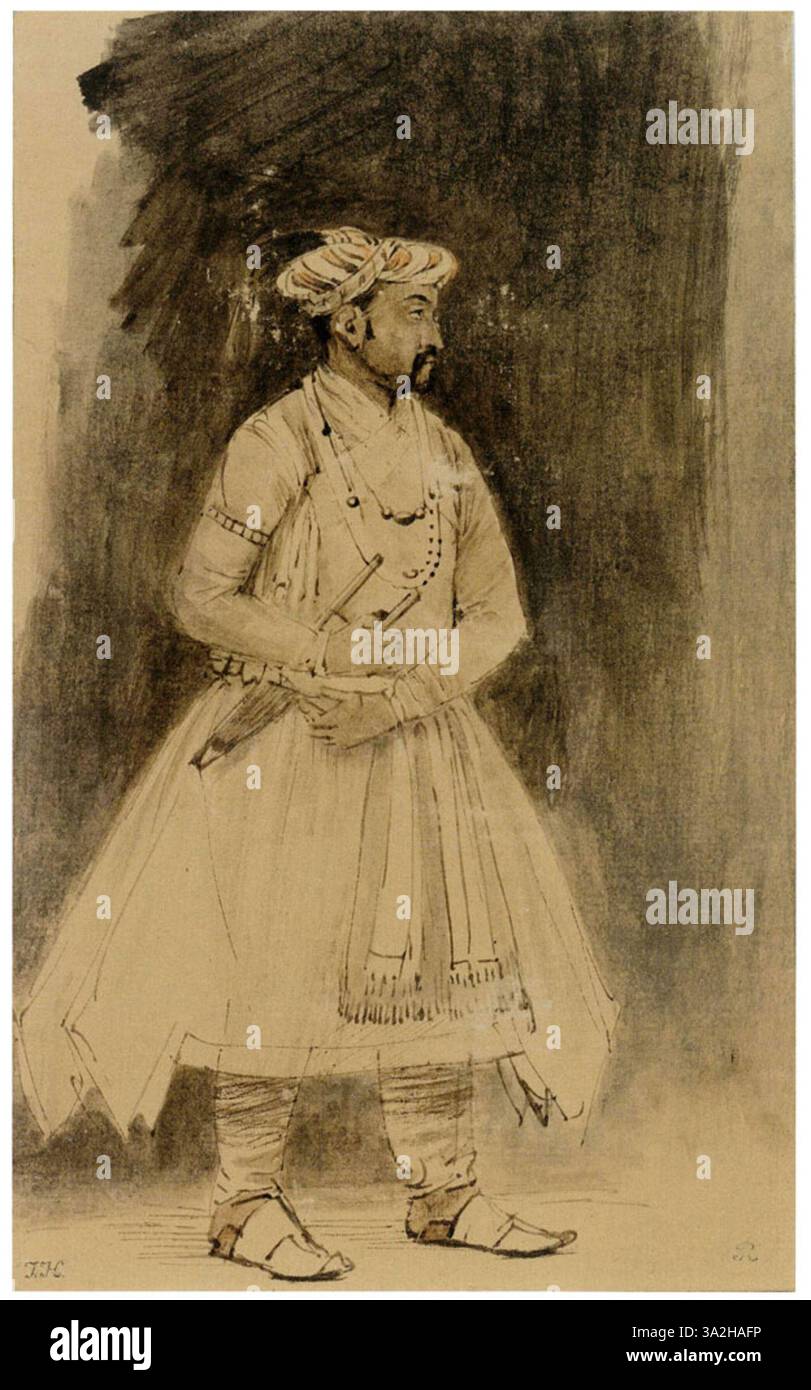 Benesch 1199 depicts a figure illuminated by sharp contrasts of light ...