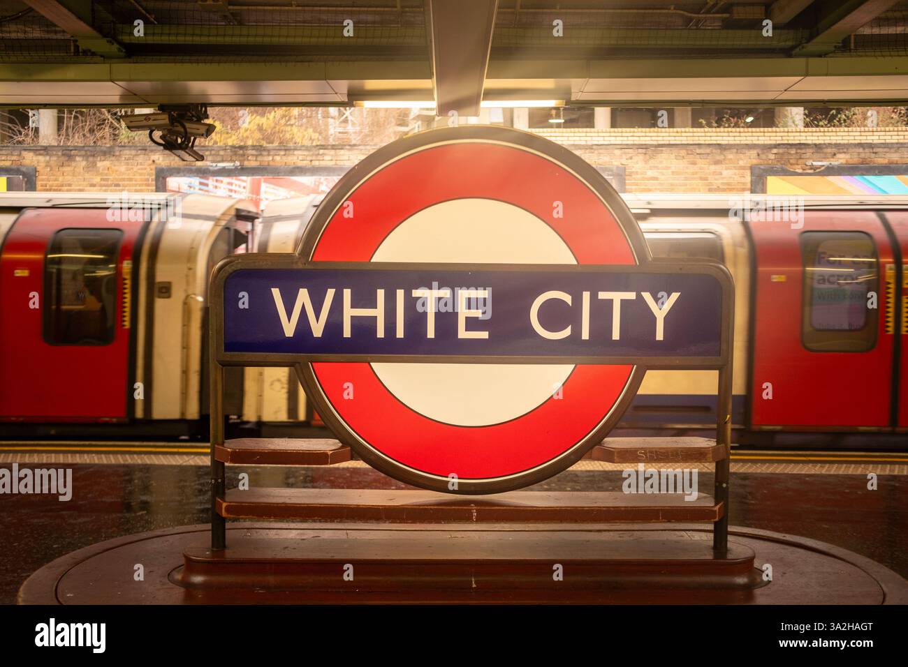 LONDON- FEBRUARY 20, 2025: White City underground station in Shepherds ...