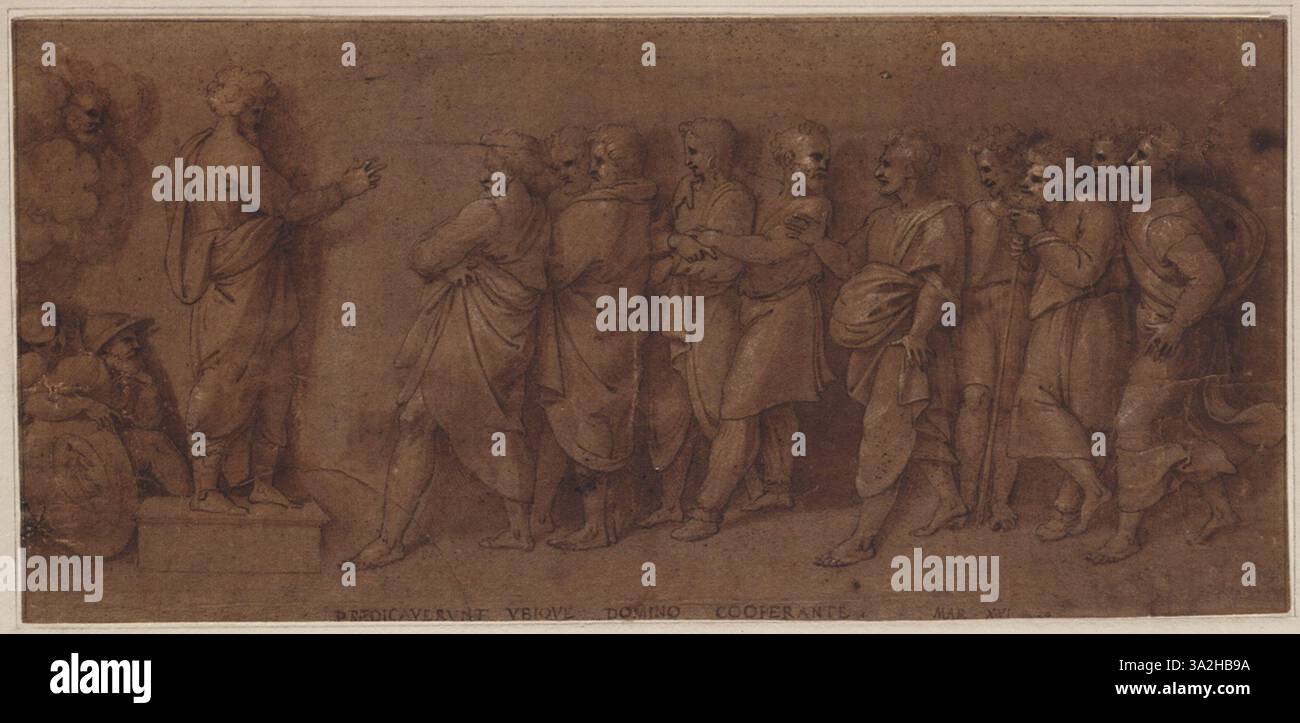 This artwork depicts Joshua addressing the Israelites at Shechem ...