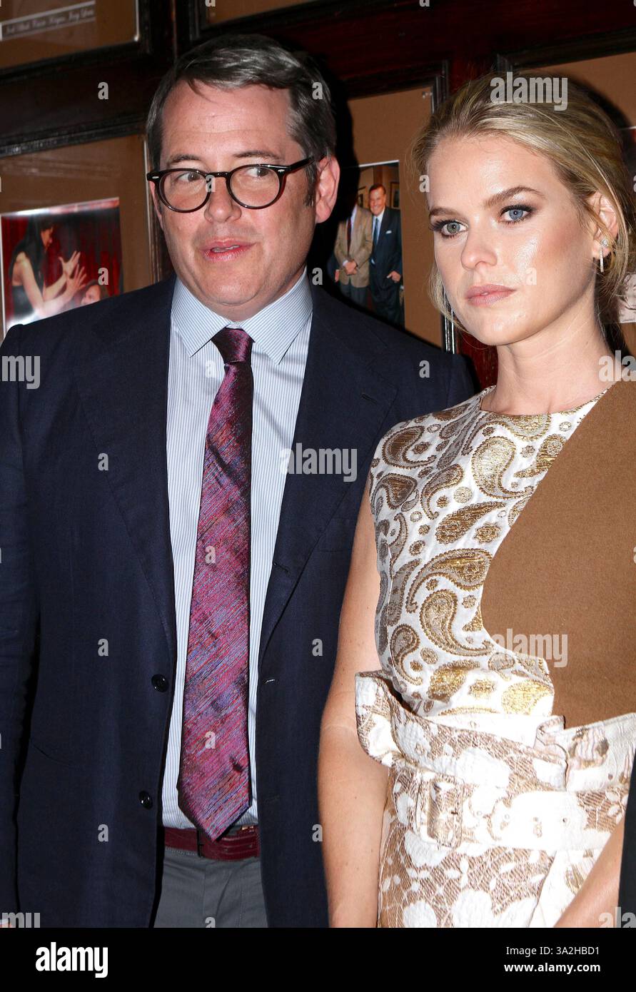 Alice Eve and Matthew Broderick at The Friars Club presents an evening ...