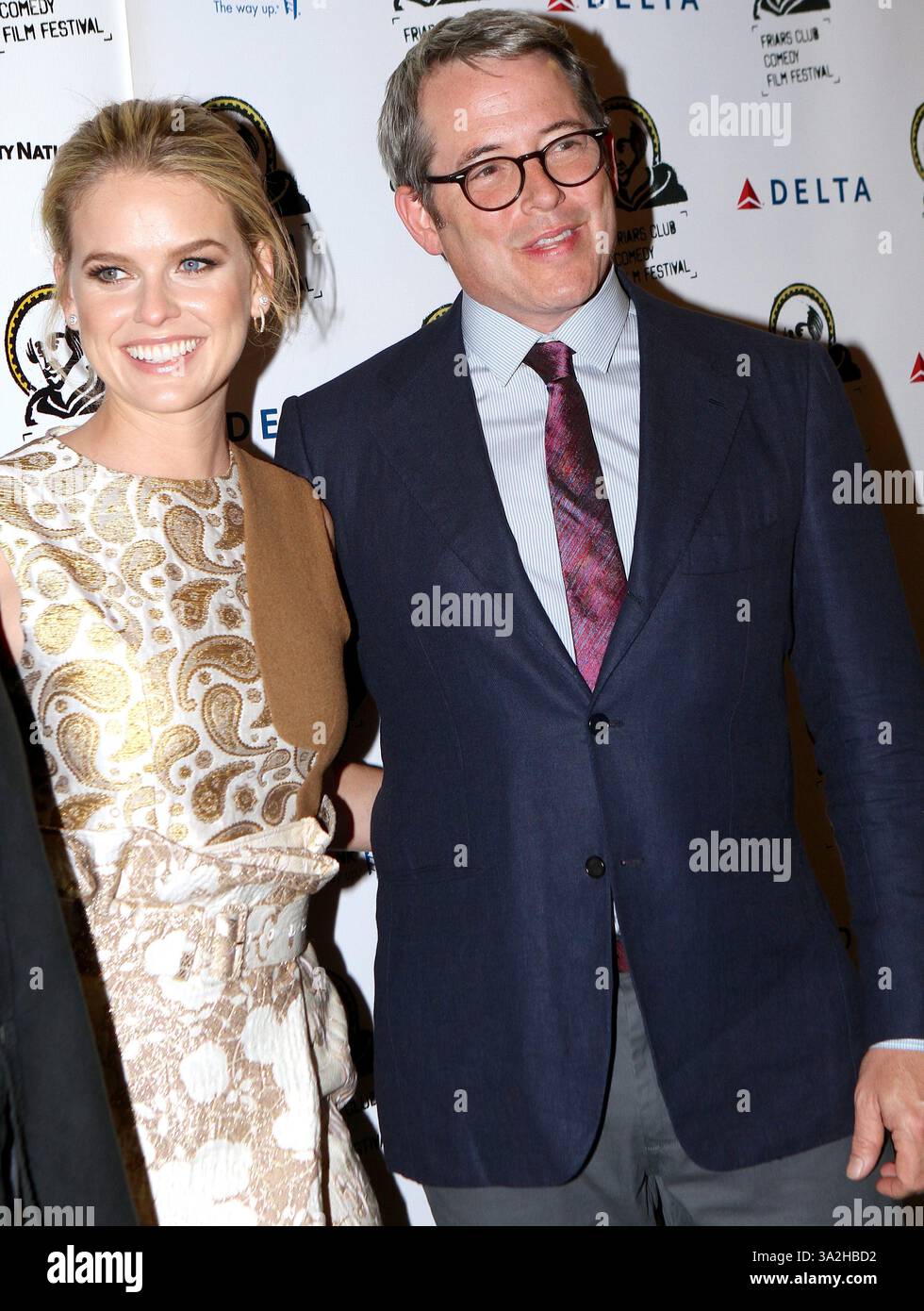 Alice Eve and Matthew Broderick at The Friars Club presents an evening ...