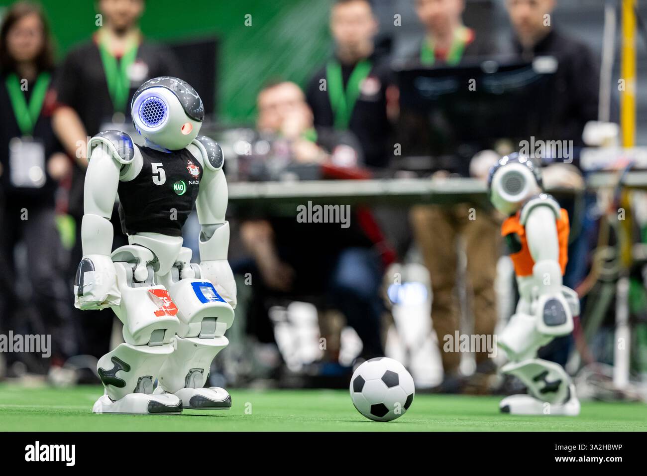 13 March 2025, Bavaria, Nuremberg: Autonomous intelligent robots ...