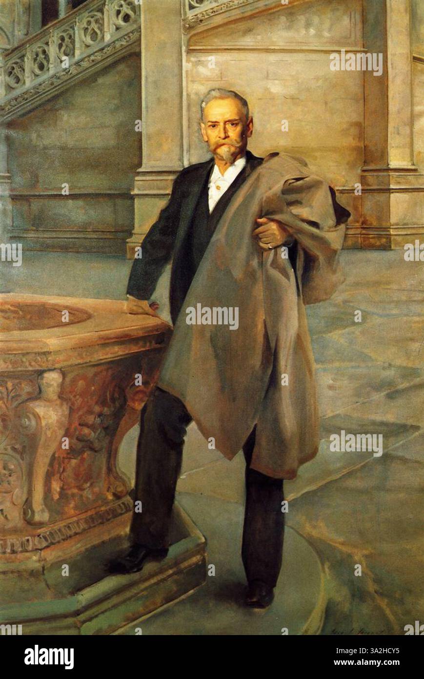 This portrait of architect Richard Morris Hunt by John Singer Sargent ...