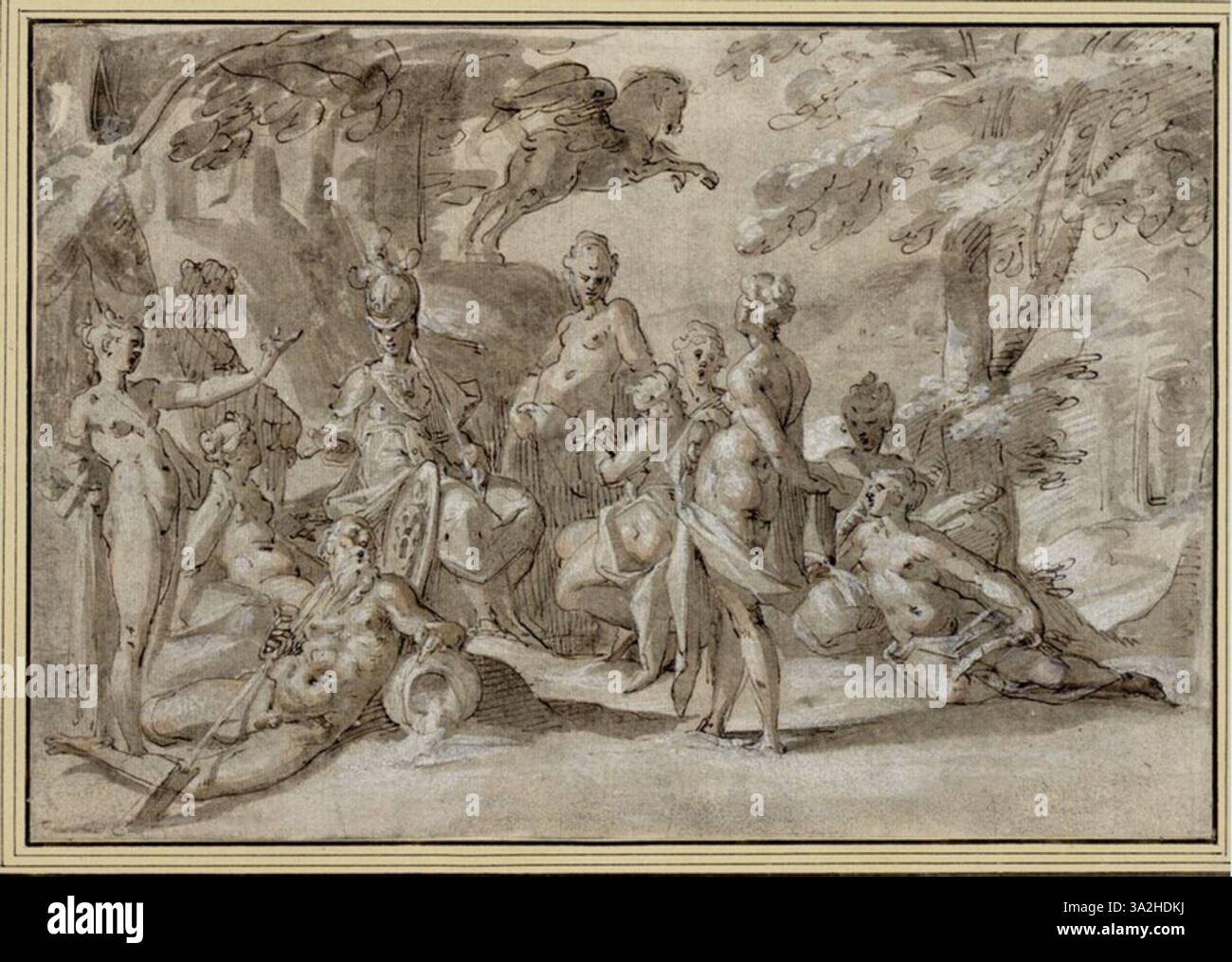 Allegorical figures divine inspiration hi-res stock photography and ...