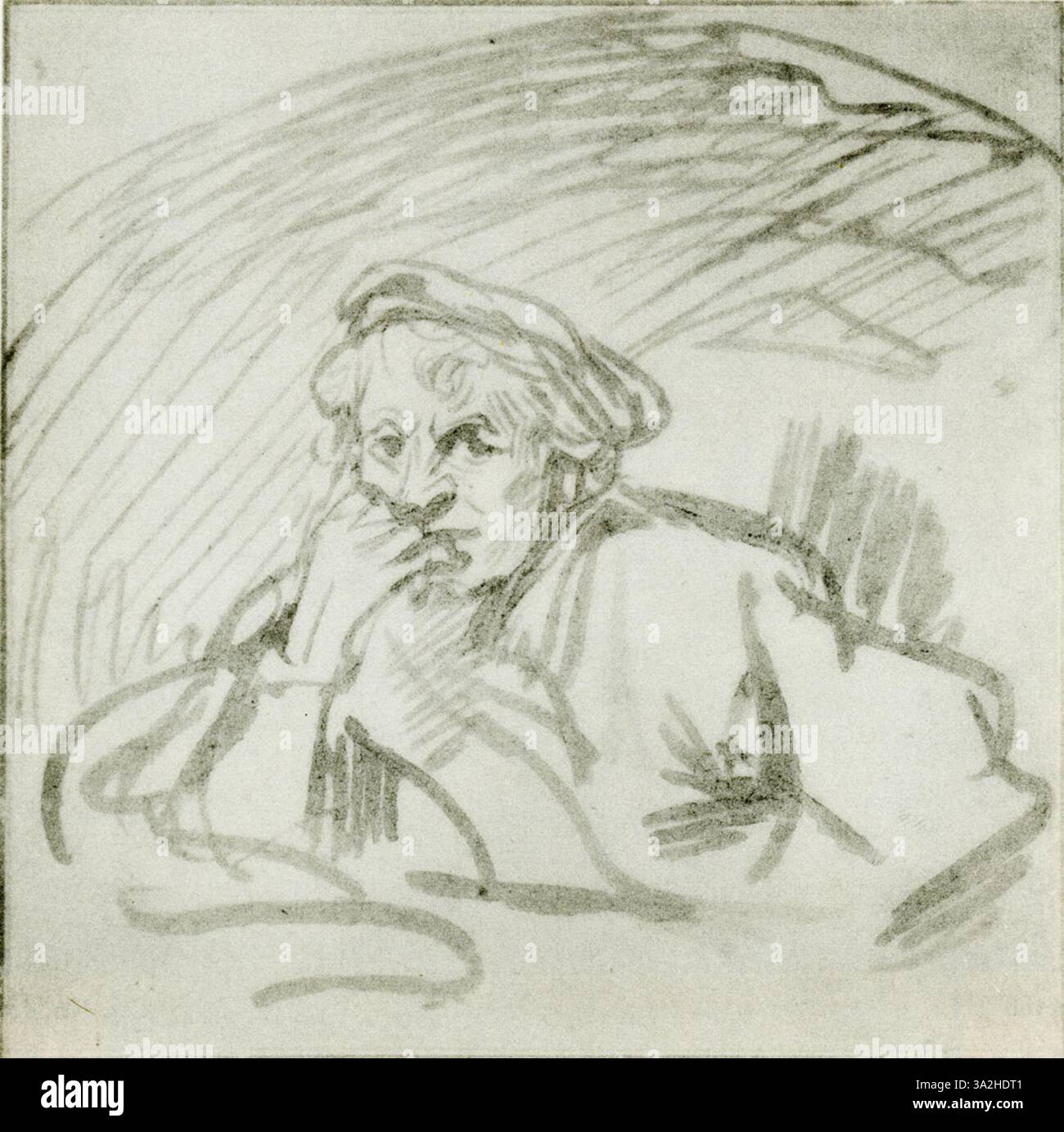 This 17th-century Rembrandt portrait uses dramatic contrasts of light ...