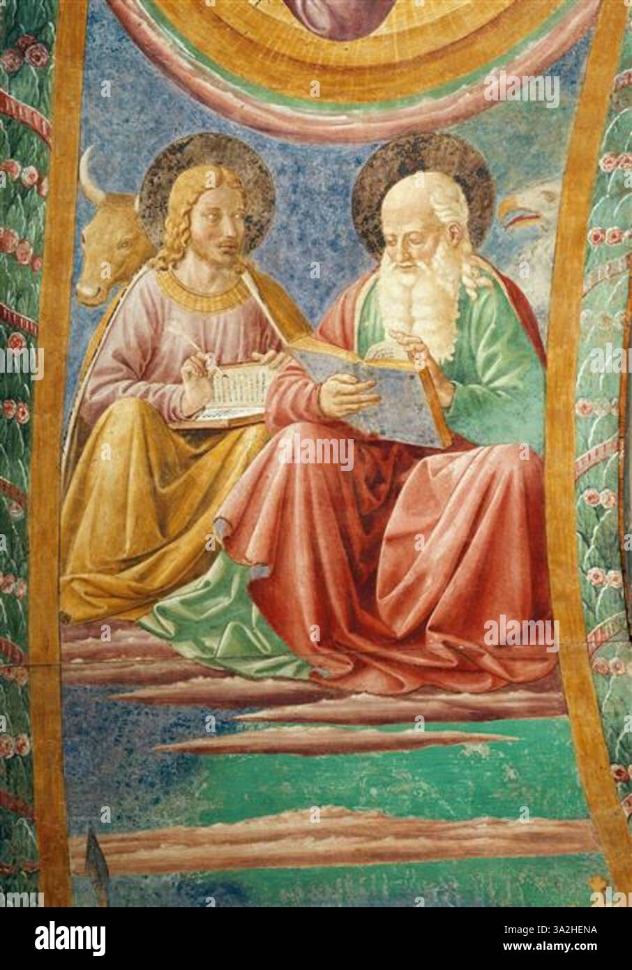 This work by Gozzoli depicts the Evangelists Saint Luke and Saint John ...