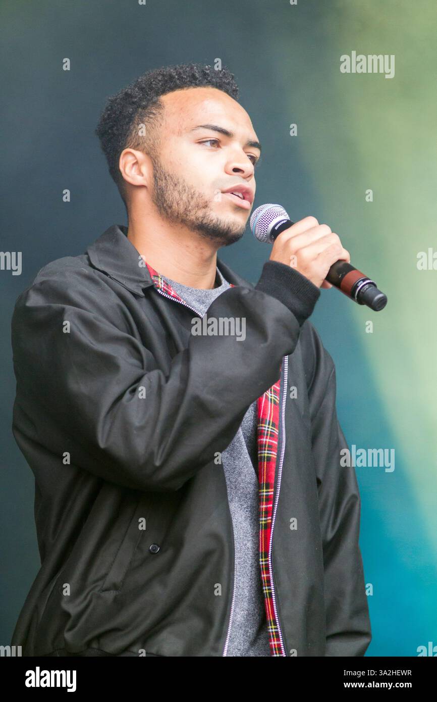 Mic Lowry perform at Liverpool International Music Festival at Sefton ...