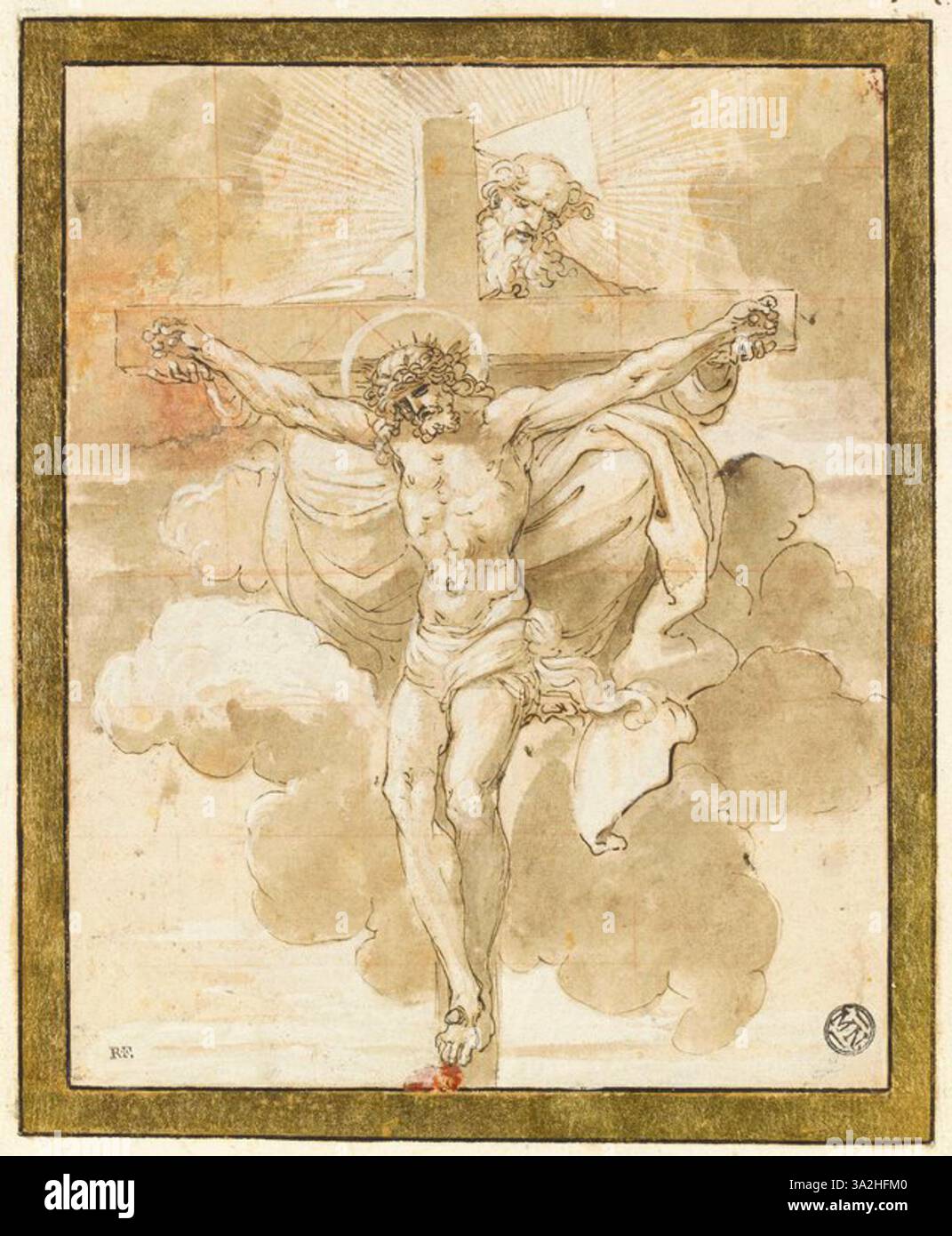 This artwork by Guido Reni depicts the Christian Holy Trinity ...