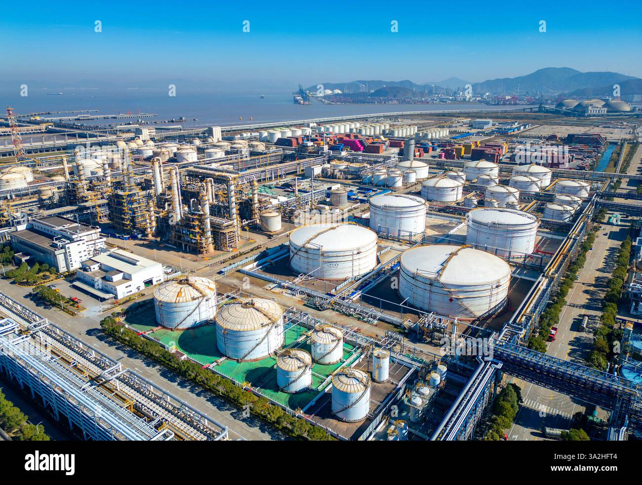 Formosa Plastics Industrial Park, Ningbo, Zhejiang, China Stock Photo ...