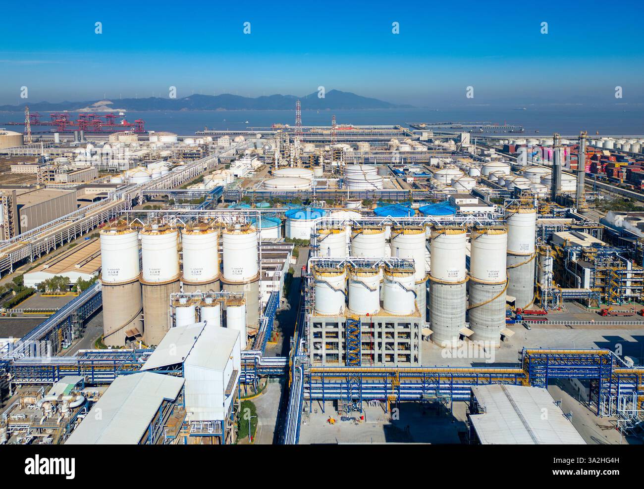 Formosa Plastics Industrial Park, Ningbo, Zhejiang, China Stock Photo ...