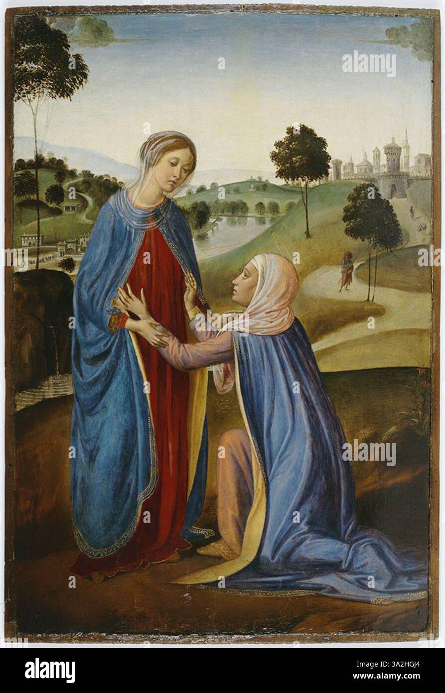 Cosimo Rosselli’s 'The Visitation', painted around 1500, shows the ...
