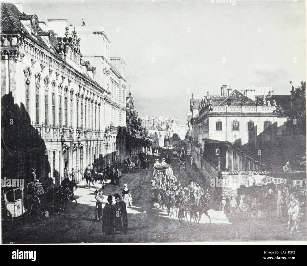 This cityscape by Bernardo Bellotto features a lively town square ...